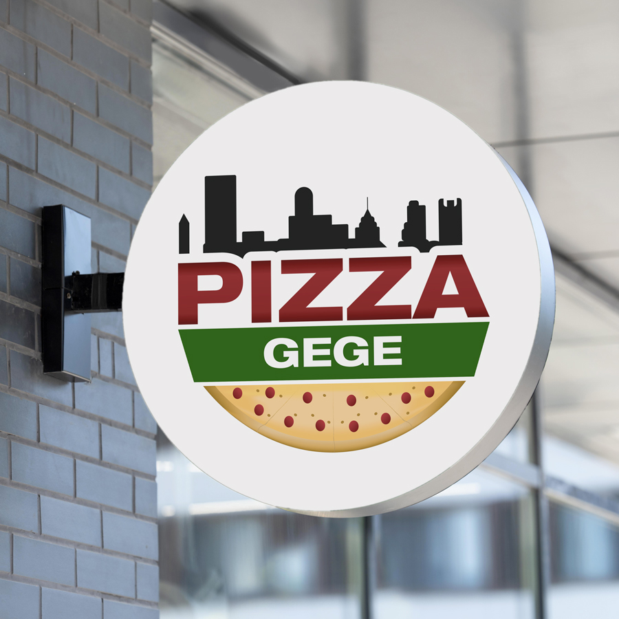 Création du logo pour Pizza Gege - E'macréa